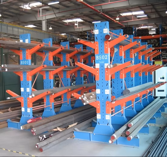 Heavy Duty Warehouse Cantilever Racking System for Rebar Storage ...